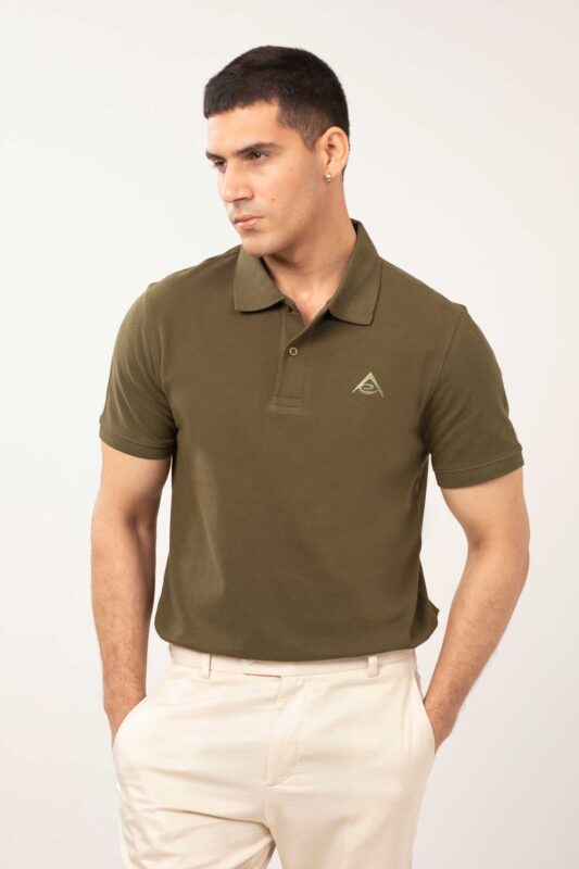 Olive Green Polo - Faridis